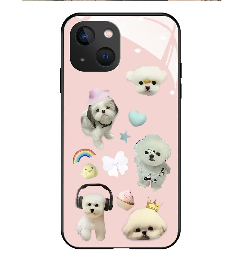 For OPPO Reno7 Reno8 T 4G Back Cover Case glass Fashion Five little ...