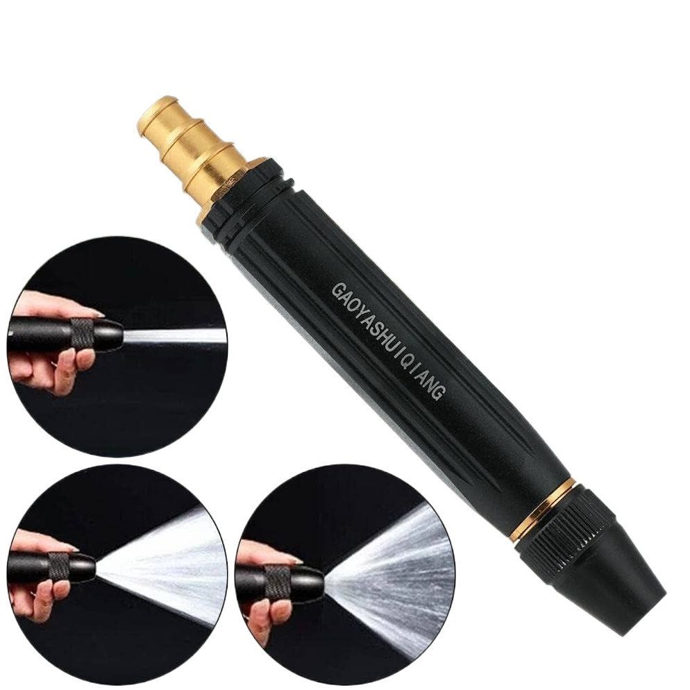 Portable Water Sprayer Nozzle Adjustable Metal High Pressure Car ...