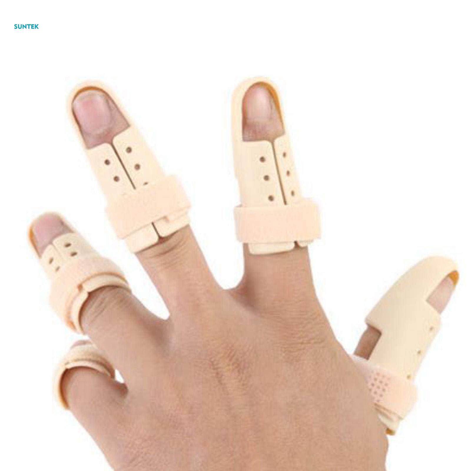 Plastic Finger Splint Brace, Adjustable Finger Protector, for Joint ...