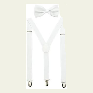 THREE BROTHERS>Double Pack Elastic Gallace Suspenders With Bow Tie For ...