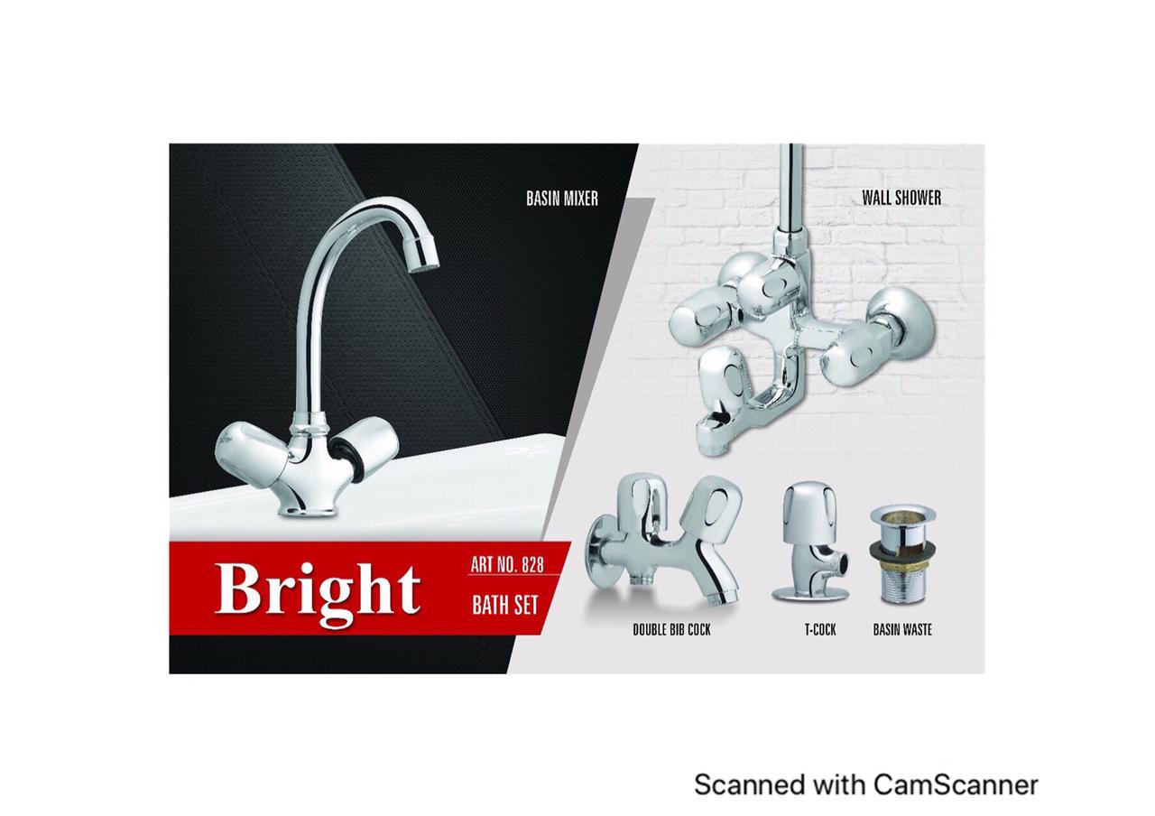 Bright 7 pieces Complete Bath Set Shower Set Wall Mounted 7 in 1 ...