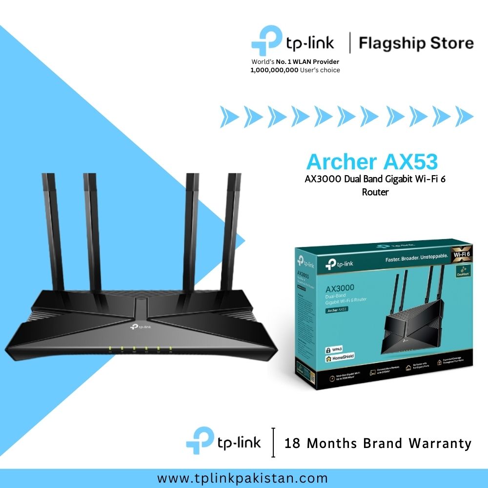 TP-Link Wi-Fi 6 Router AX53 AX3000 Dual Band Gigabit Wi-Fi 6 Router ...