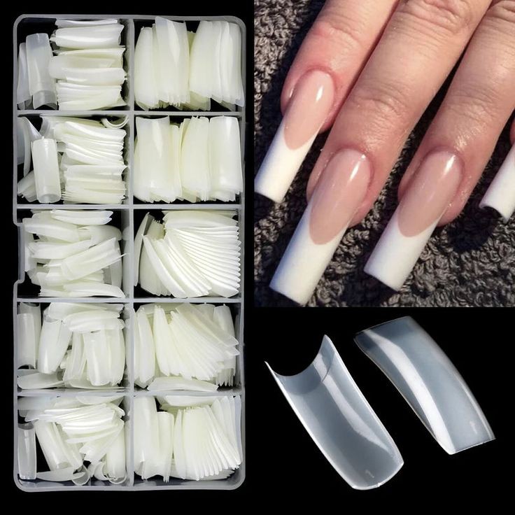 Nail Art Fake Nails 100pcs Almond Square Coffin Shape For Girls & Women ...