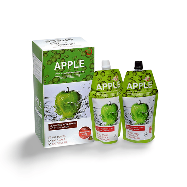 Original Apple Black Hair Color Fruit Extract Hair Dye Cream Gray Hair ...