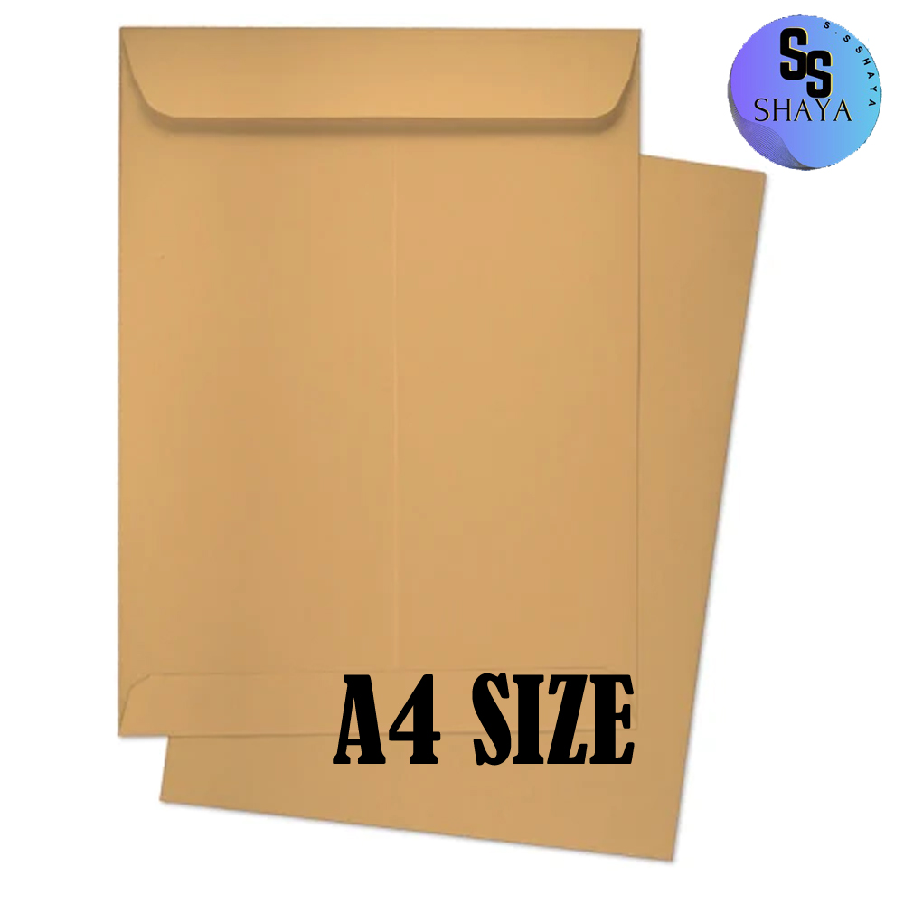 White Brown Envelope CV Salary 9x4 50 pis pkt - White Brown Envelope A4 ...