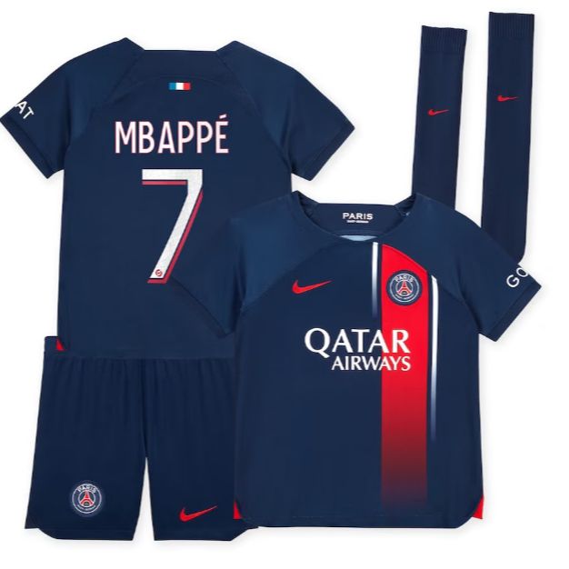 Kylian Mbappé PSG T-shirt and Shorts Football Kit new design 2023/2024 ...