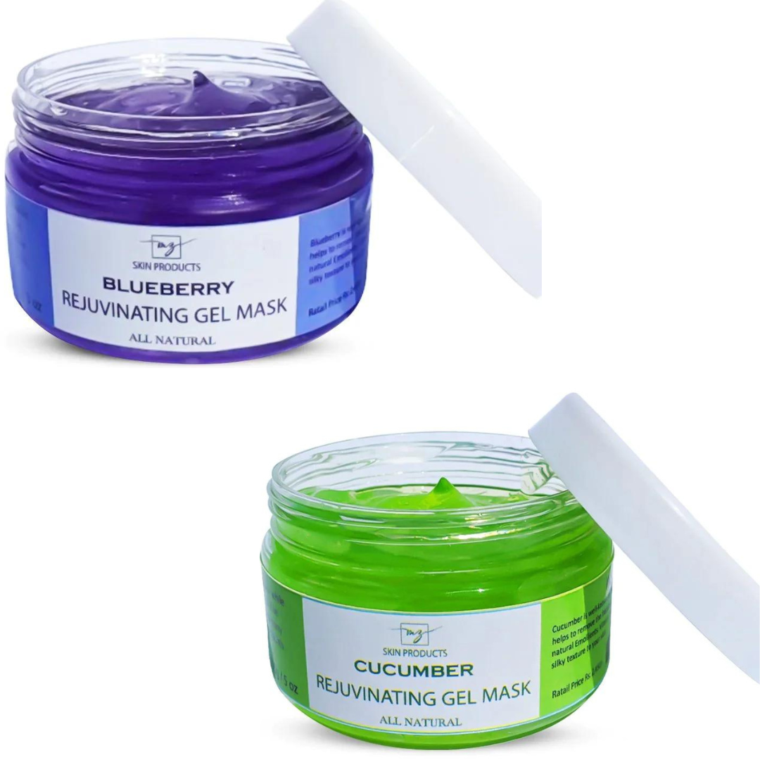 Face Mask | Gel Mask | Pack Of 02 Blueberry | Cucumber Rejuvinating Gel ...