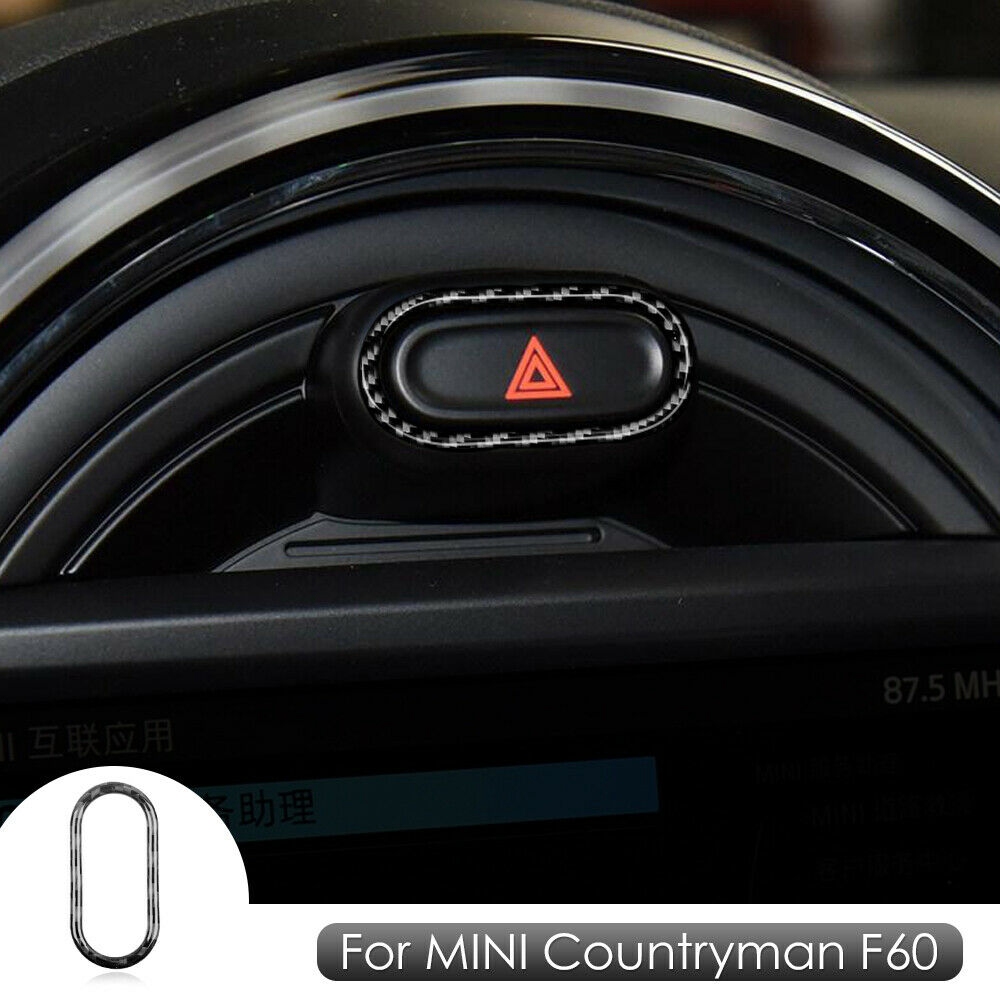 Carbon Fibre Warning Light Button Switch Cover for MINI Cooper F55 ...