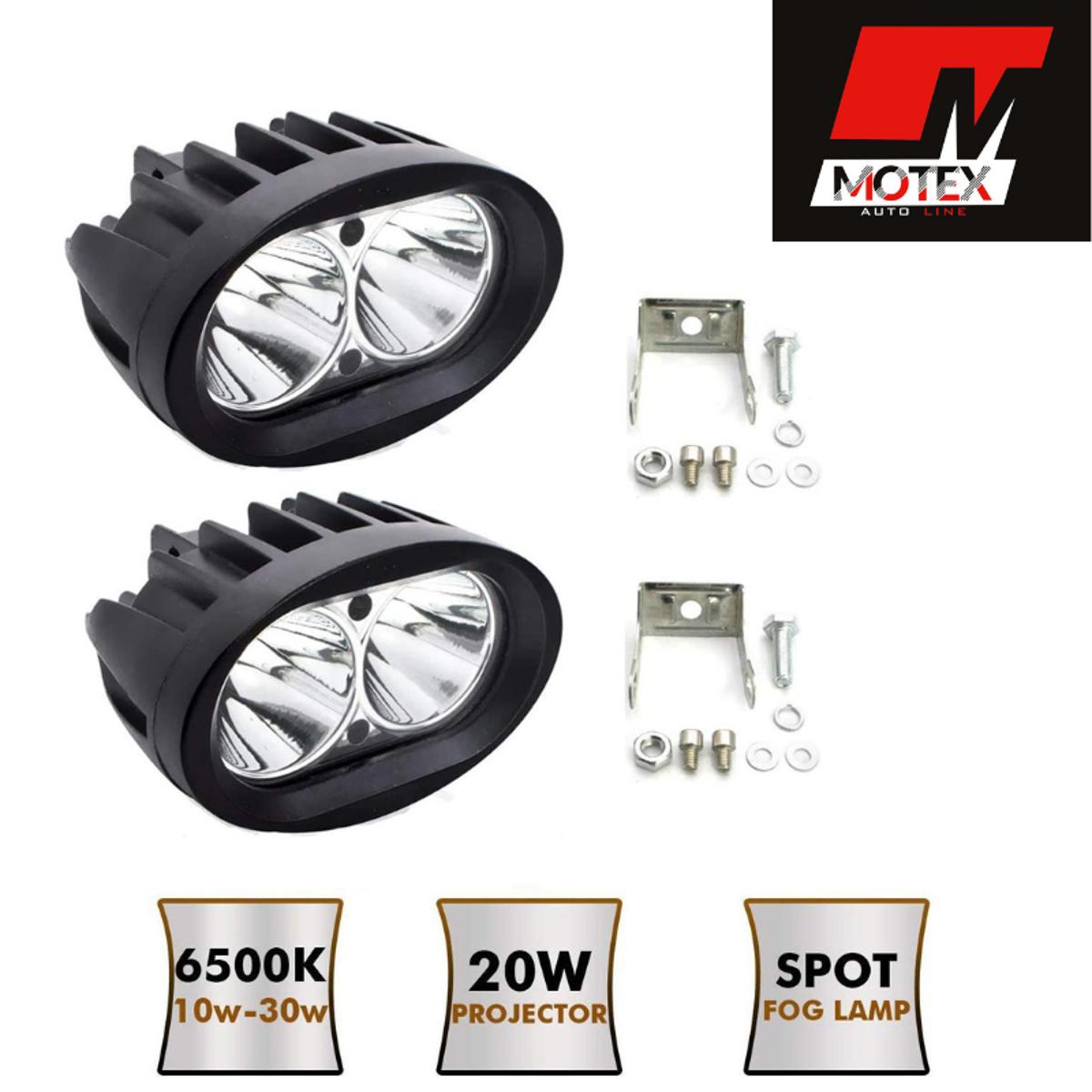 Oval Cree Led 20W Motorcycle Additional LED Lights, 20 W Round LED ...