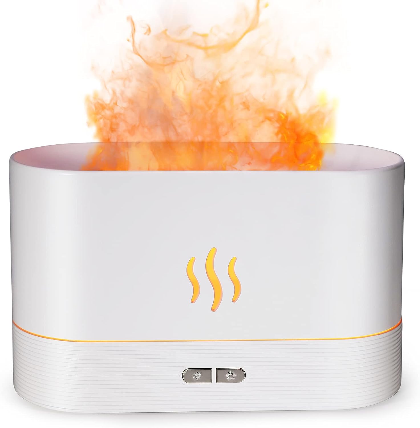 Flame Humidifier Fire Diffuser, Portable Noiseless Mist Air ...