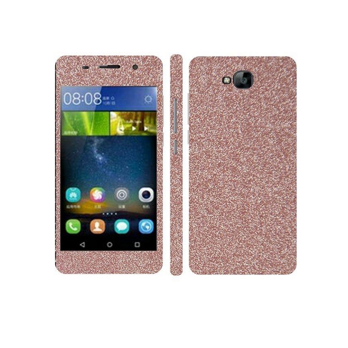 Huawei Honor Play 5X Light Pink Glitter Mobile Skin | Daraz.pk