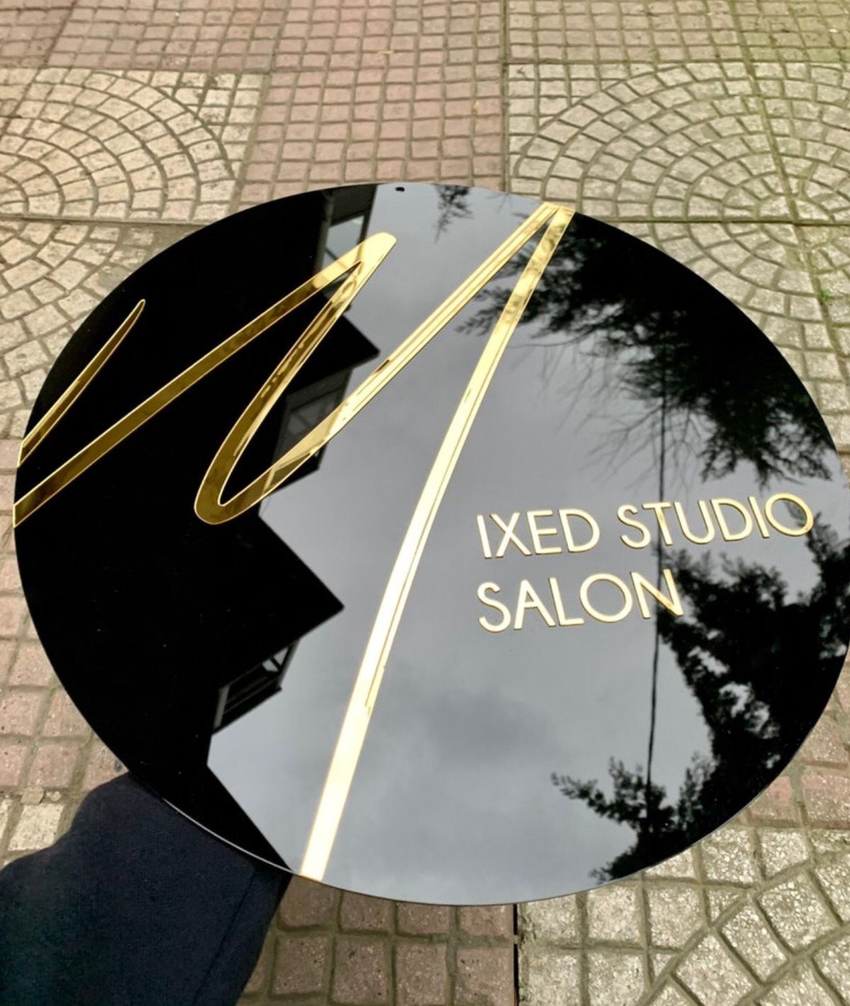 Custom Round Acrylic Sign, Custom Logo Sign, Business Sign, Acrylic ...