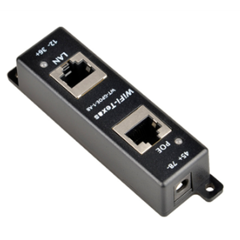 Passive Single Port Gigabit PoE Injector LED Indication Data and Power ...