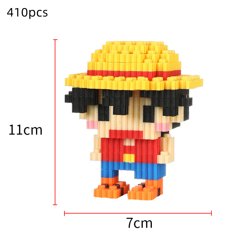 SAKURA Anime mini Building Blocks Luffy Joe Ba Sorong Chopper Model 3D ...