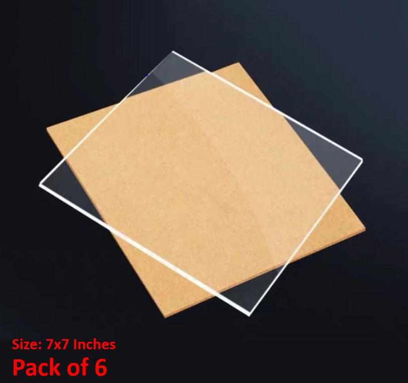 Square Transparent Acrylic Sheets Perspex Plate High Clear for Home DIY ...
