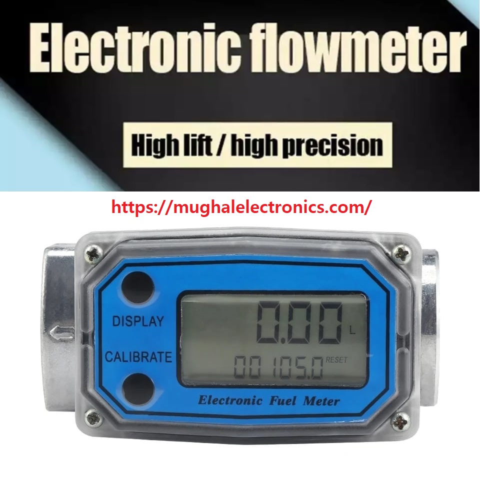 1 inch Digital turbine Flow Meter Gas Oil Fuel Flowmeter Pump Flow ...