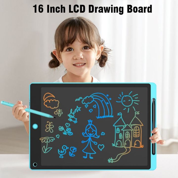 LCD Writing Tablet Electronic Slate E-writer Digital Memo Pad Erasable ...