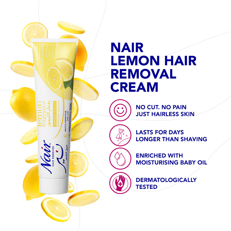 Nair Hair Removal Tube 110g Lemon Made In The UK | Daraz.pk