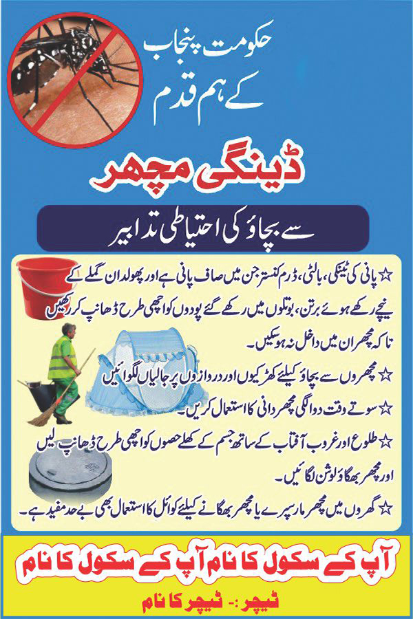 Dengue Mosquito Symptoms V- Board and Chart Graphics Flex sheet ...