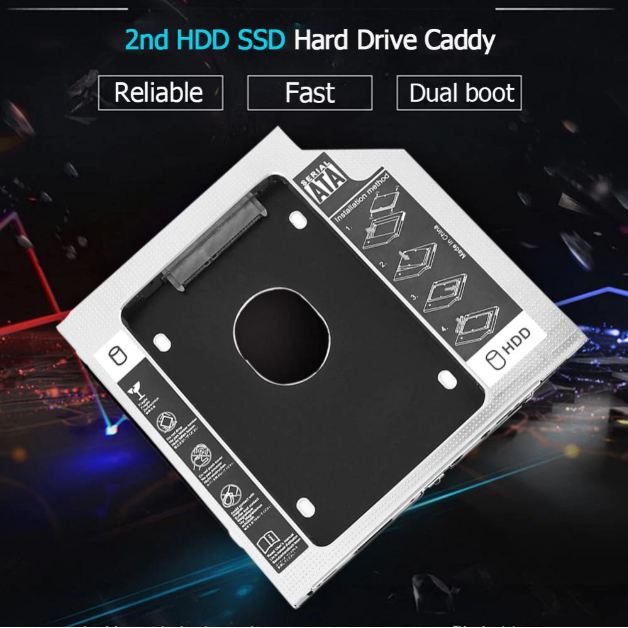 HDD Caddy Case 9.5mm SATA 2.5'' HD Hard Disk Drive Enclosure SSD Case ...