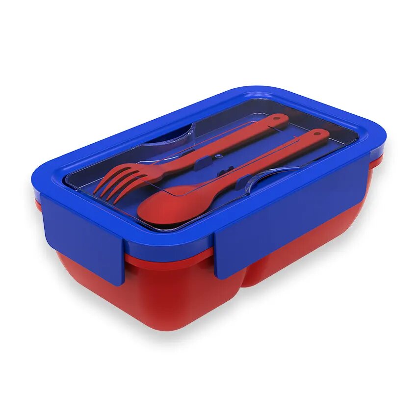 MARIO LUNCH BOX 850ML With plastic spoon and fork / Jawad Crockery ...
