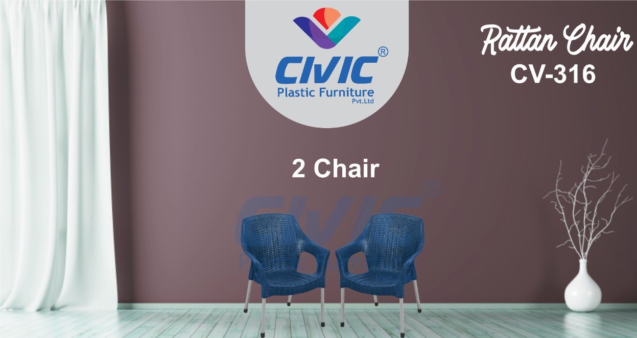 Plastic Chairs set (2 Chairs) | Daraz.pk