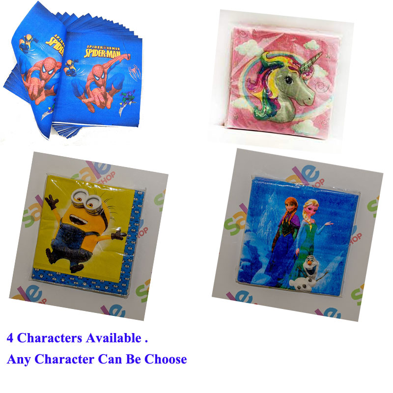 Cartoons Characters Party Tissues Pack | Daraz.pk