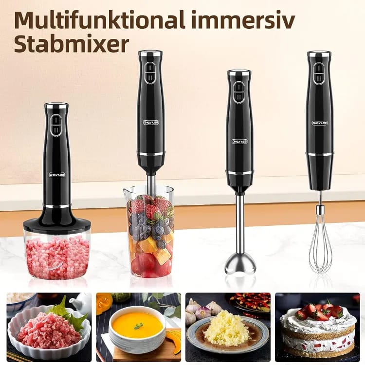 Howork New 4in1 Hand Blender Set Multifunctional Powerful With Coffee Beater 1000w 304 Stainless ...