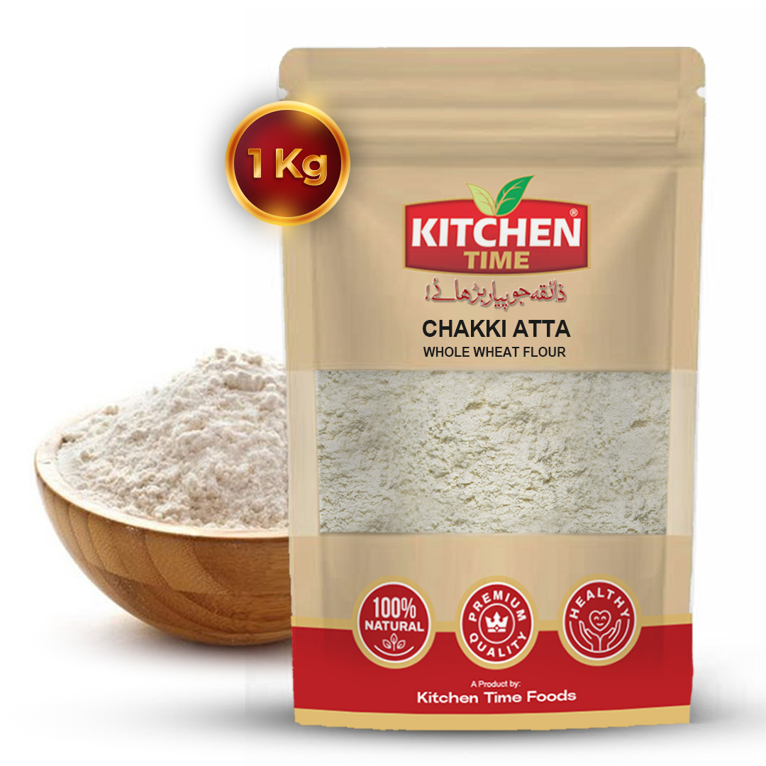 Chakki Atta - Wheat Flour - Atta - Flour - Atta Chakki - 1kg Pack By ...