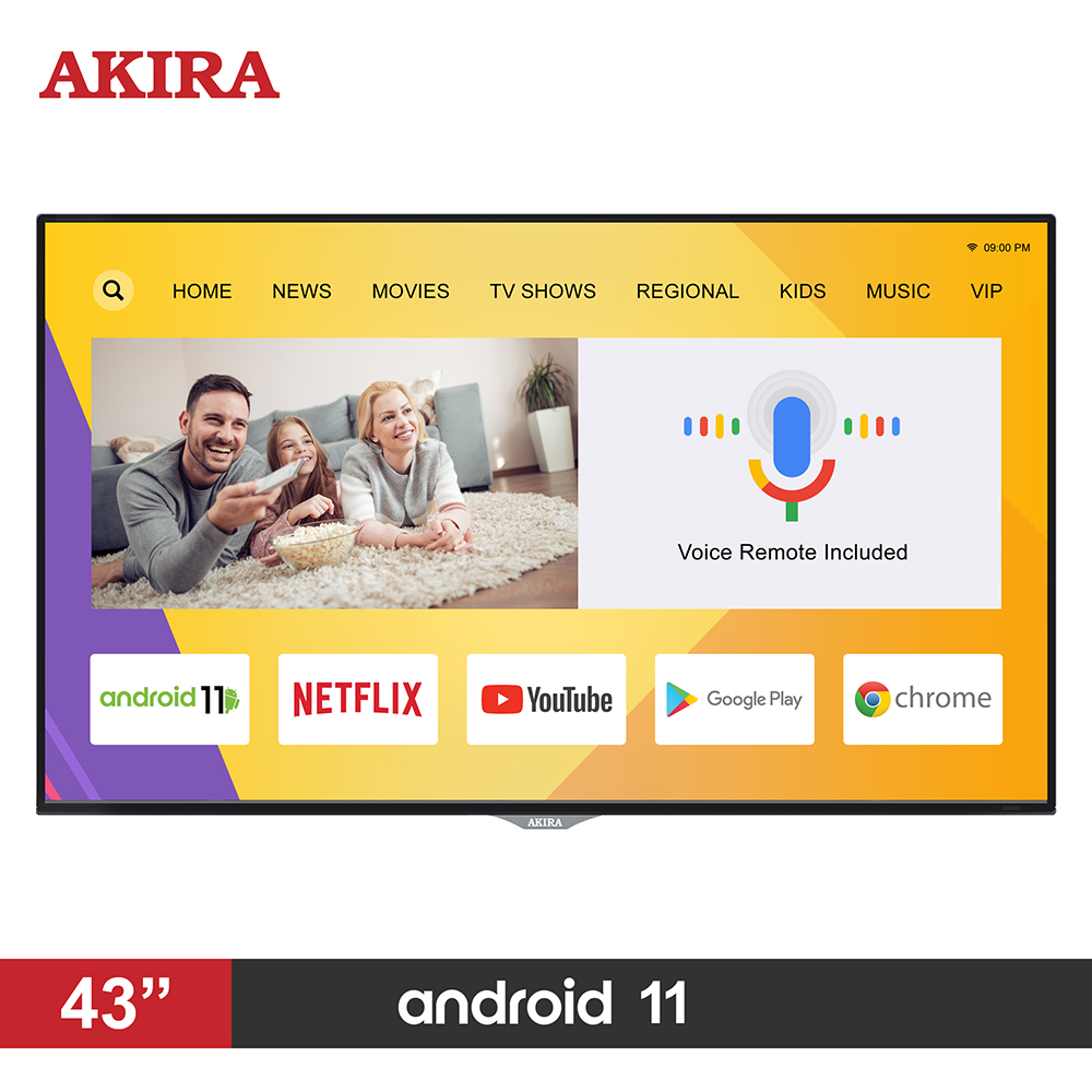 AKIRA 43MS140 43 Inch Android 11.0 Full HD LED TV with Built-in ...
