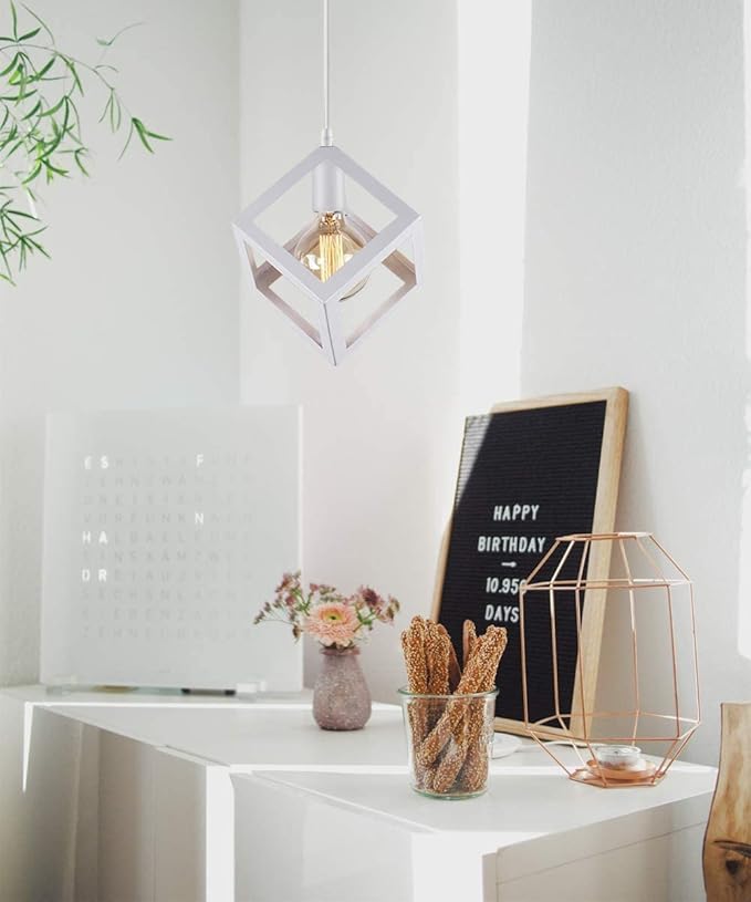 Square Cube Hanging Lamp | Triangle Shape Hanging Lamp | Ceiling Light ...