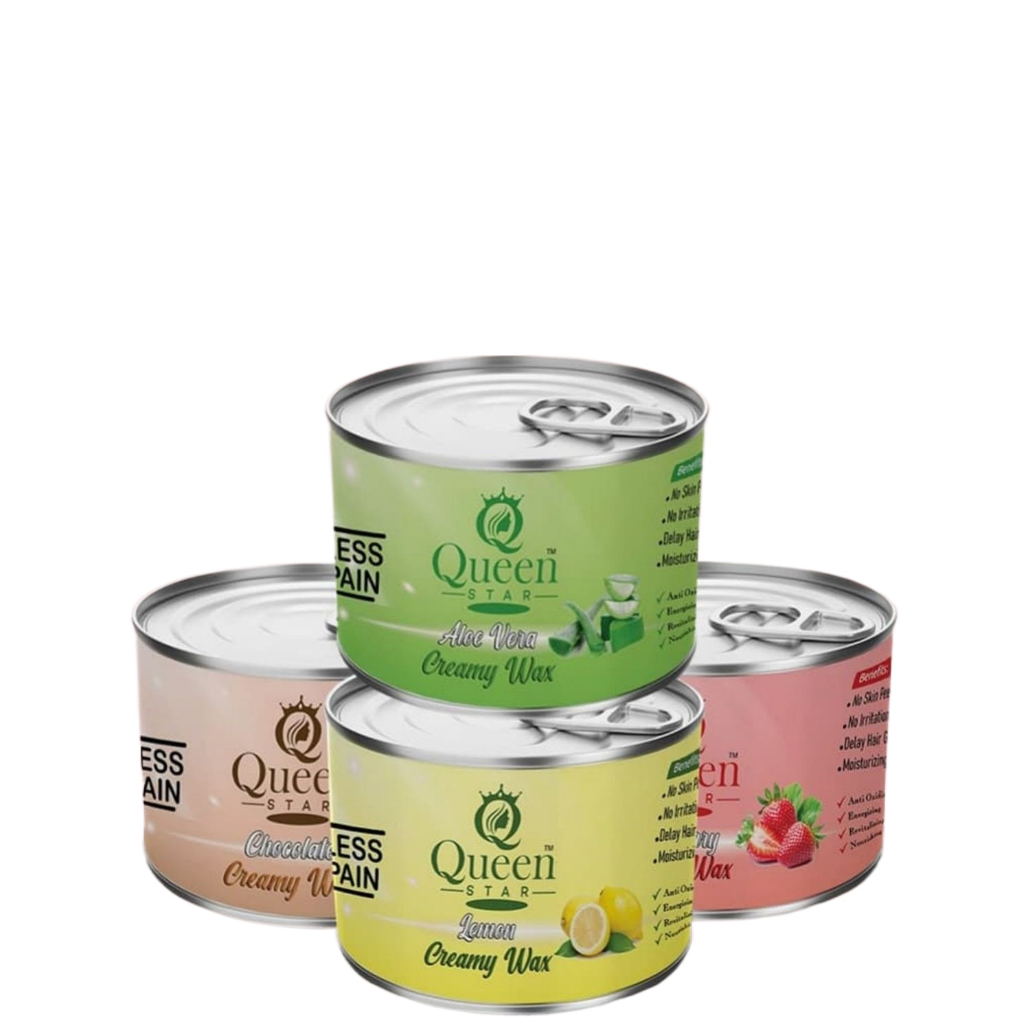 Beauty Cream Queen Star Set Of Creamy Wax For Hair Removing 500g | Daraz.pk