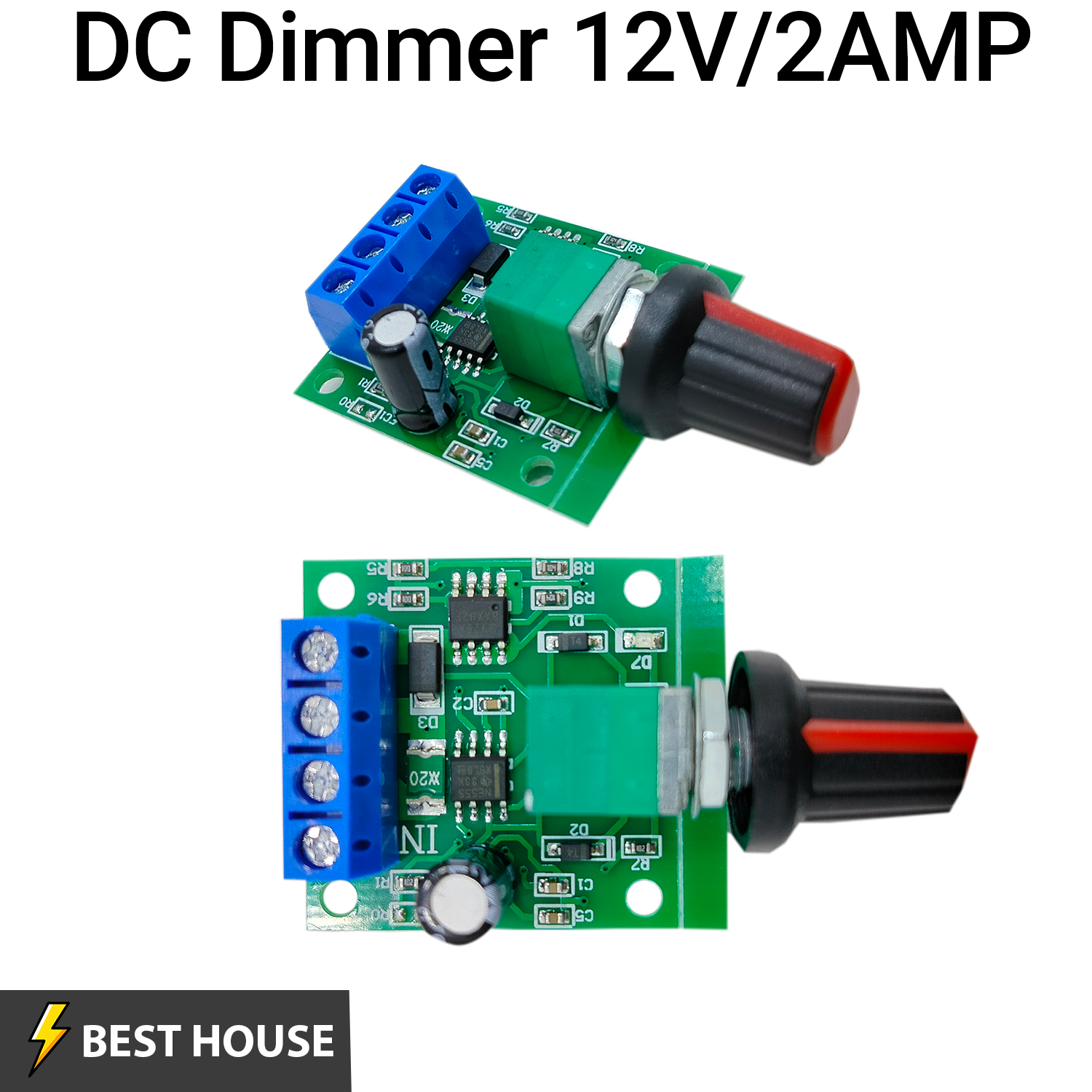 Mini DC Motor PWM Speed Controller Module Speed Regulator Adjustable Switch LED DC Dimmer | Daraz.pk