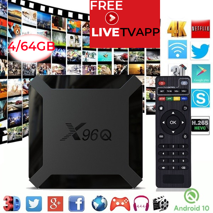 X96Q - 4GB+64GB - Android 11 - 4K - Smart Android Tv Box | Daraz.pk