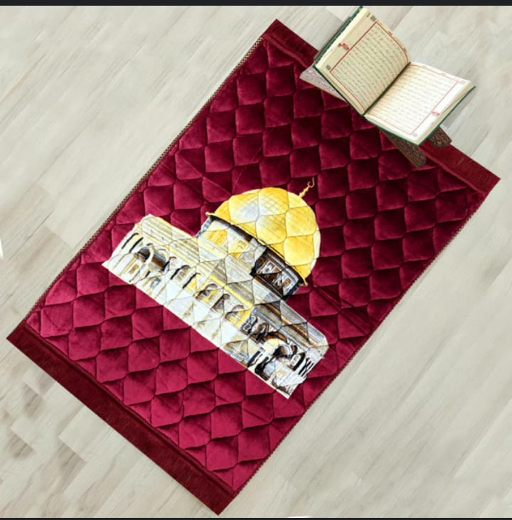 Velvet Foam Print Embossed Jai Namaz / Jay Namaz / Prayer Rug / Prayer ...