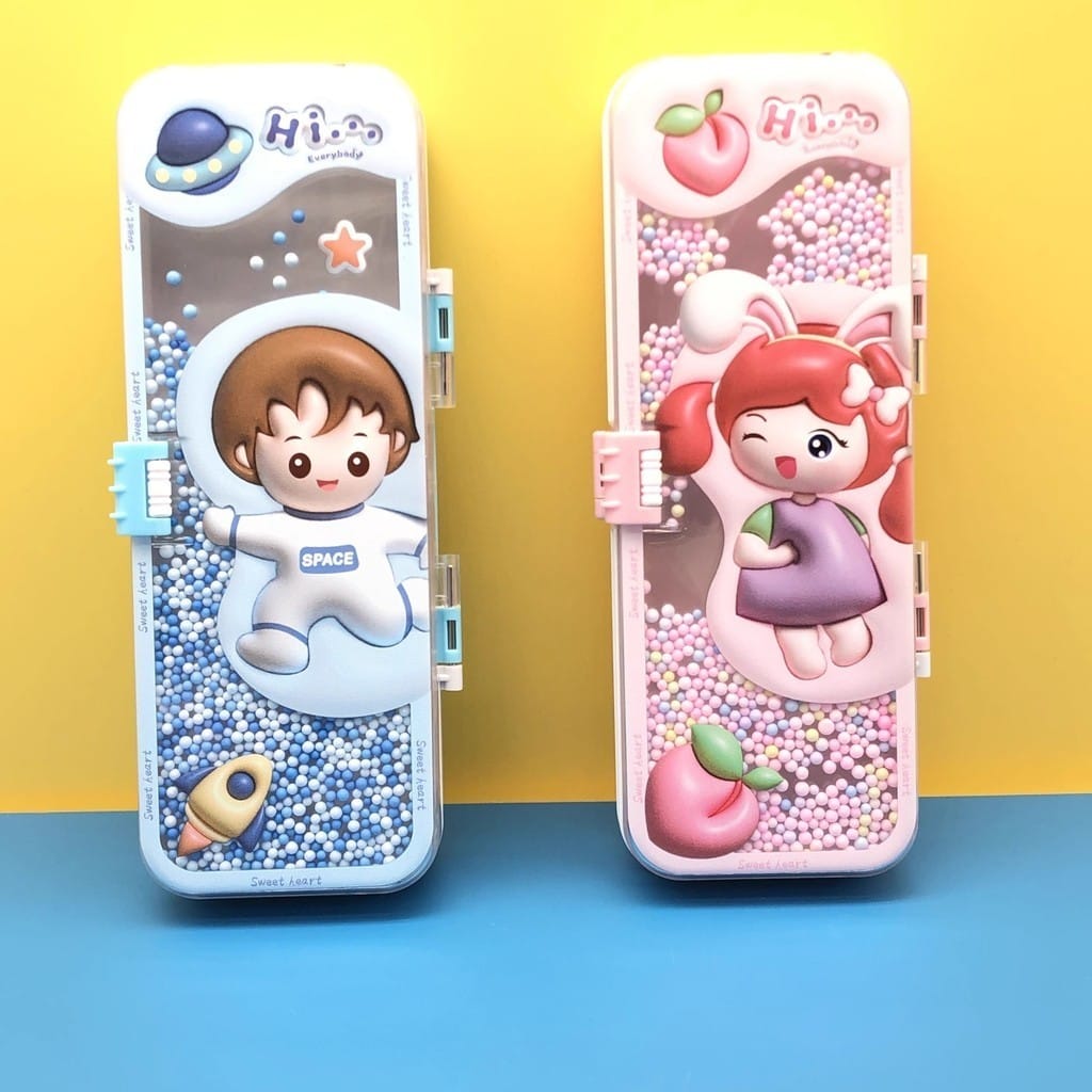 Creative Cute Kawaii 3D Print Multifunctional Durable Large Capacity ...