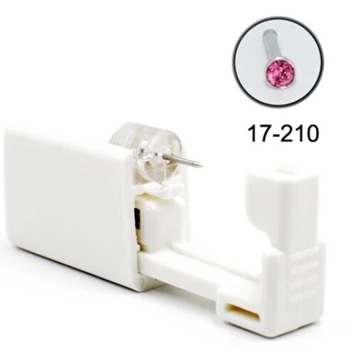 【shengxiong6525】1Pc Disposable No Pain Ear lip Piercing Unit Tool Stud ...