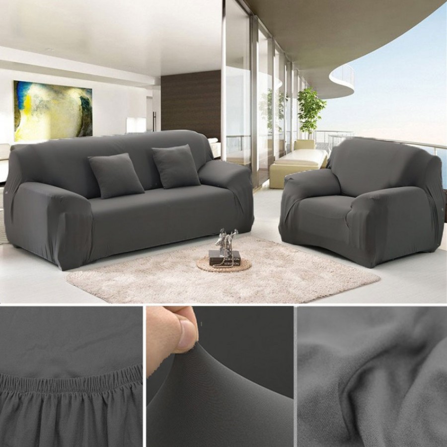 Stretchable fitted Sofa Covers for 3 seater , 5 seater, 6 seater, 7 ...