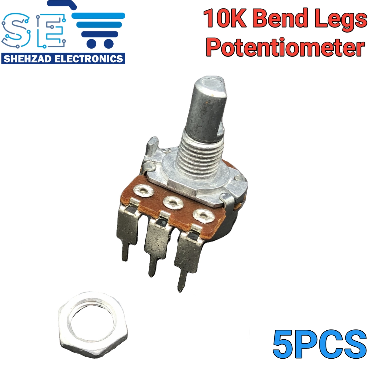 5/10 PCS 10K/20K/50K Ohm Variable Resistors Rotary Potentiometer 3 Pin ...