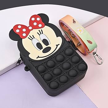 Minnie Mickey Mouse Disney Cartoon Silica Gel Kids Popit Fidget ...