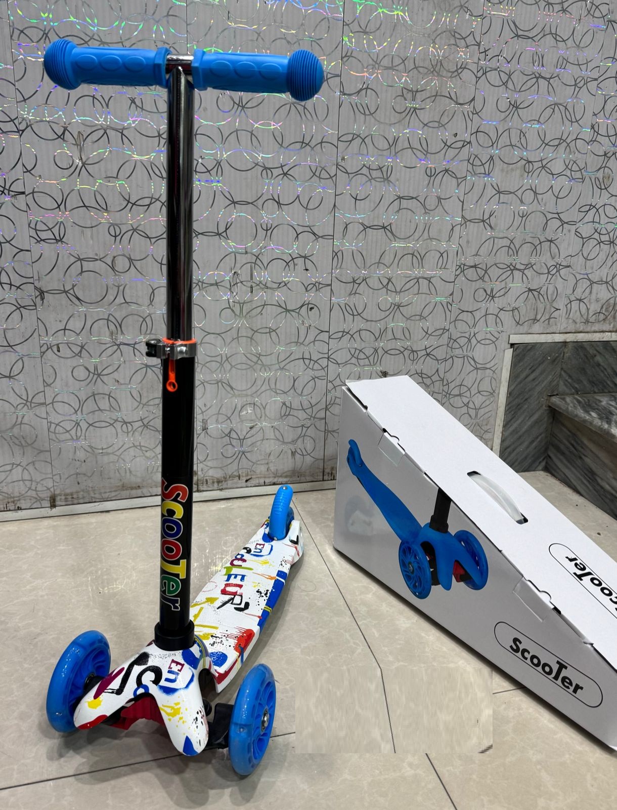 Kids Scotty Fiber MAde With Wheel Lights Big Sizw Imported MAde | Daraz.pk