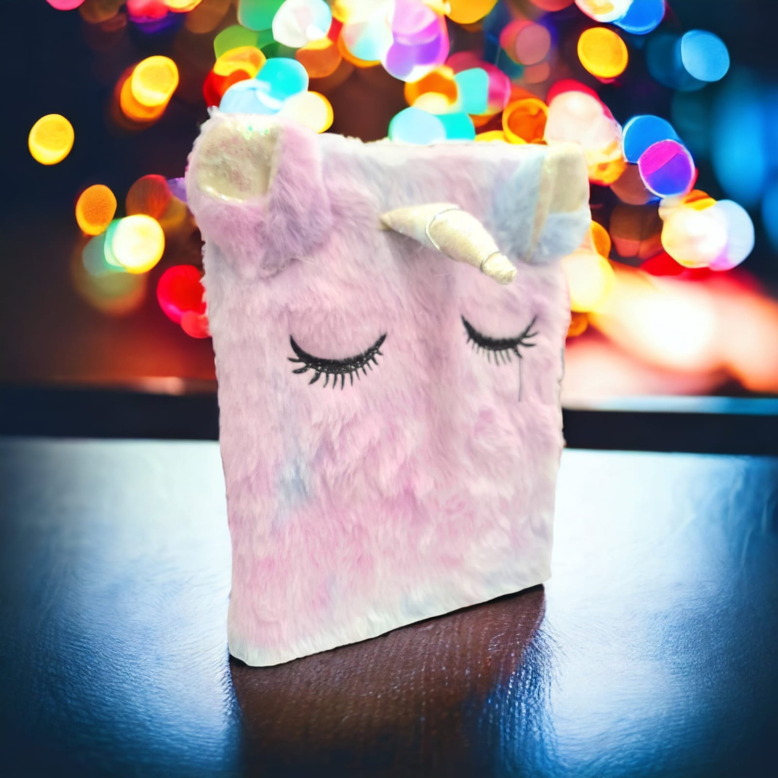FREE SHIPPING Unicorn Fur Diary Fluffy Soft Plush Diary Note Book big ...