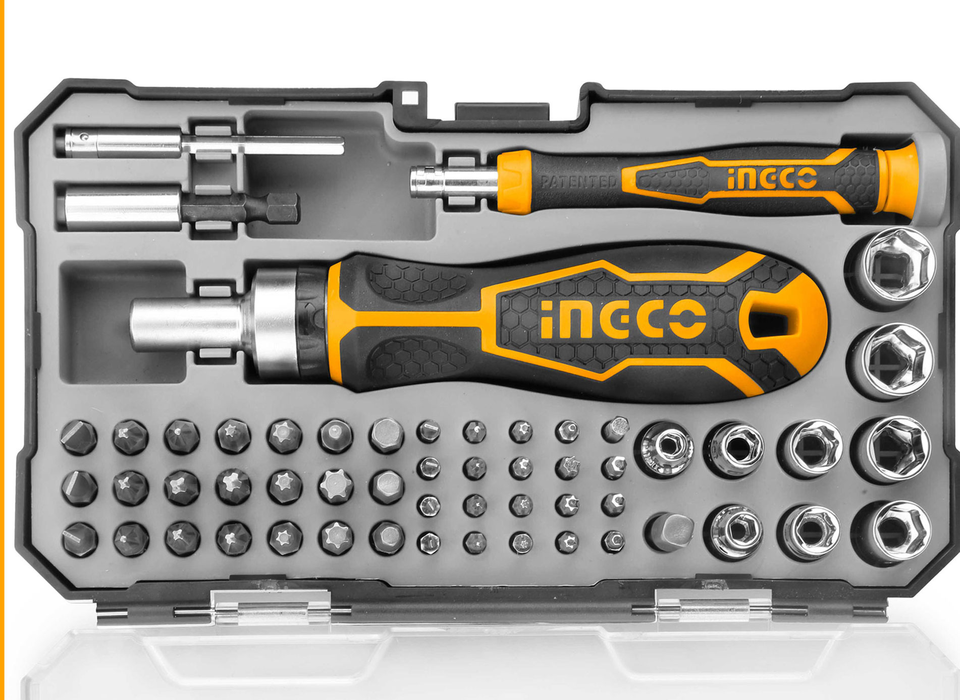 INGCO Original 55 Pcs Screwdriver Set with Ratchet Handle - * Tool Shop ...