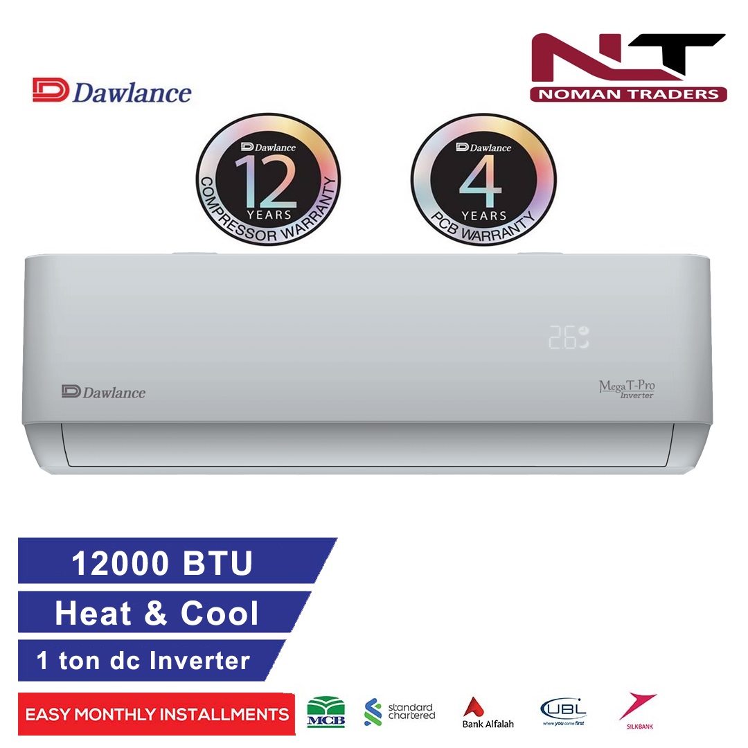 Dawlance 1 ton Split - MEGA T-Pro 15 INVERTER - Heat & cool - Silver | Daraz.pk