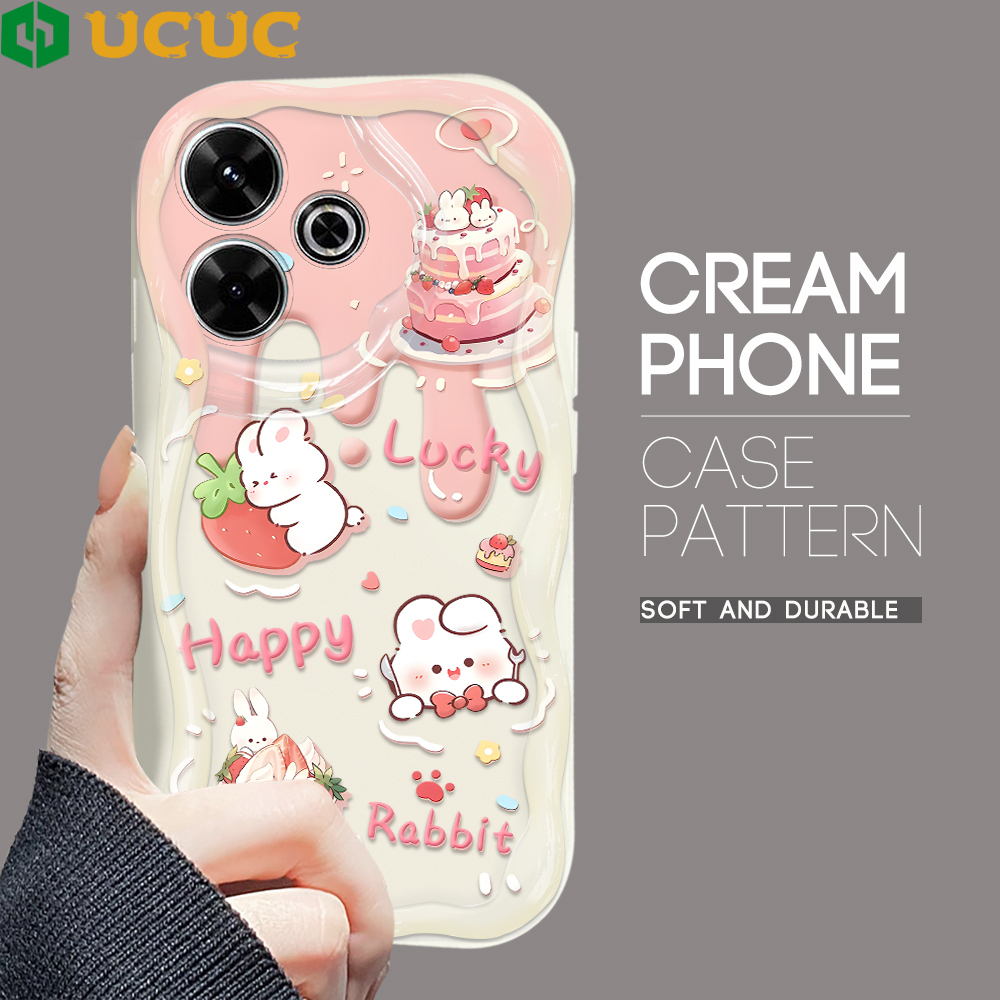 UCUC for Redmi 13 Xiaomi Poco M6 4G Back Cover Cute Penguin Cream ...