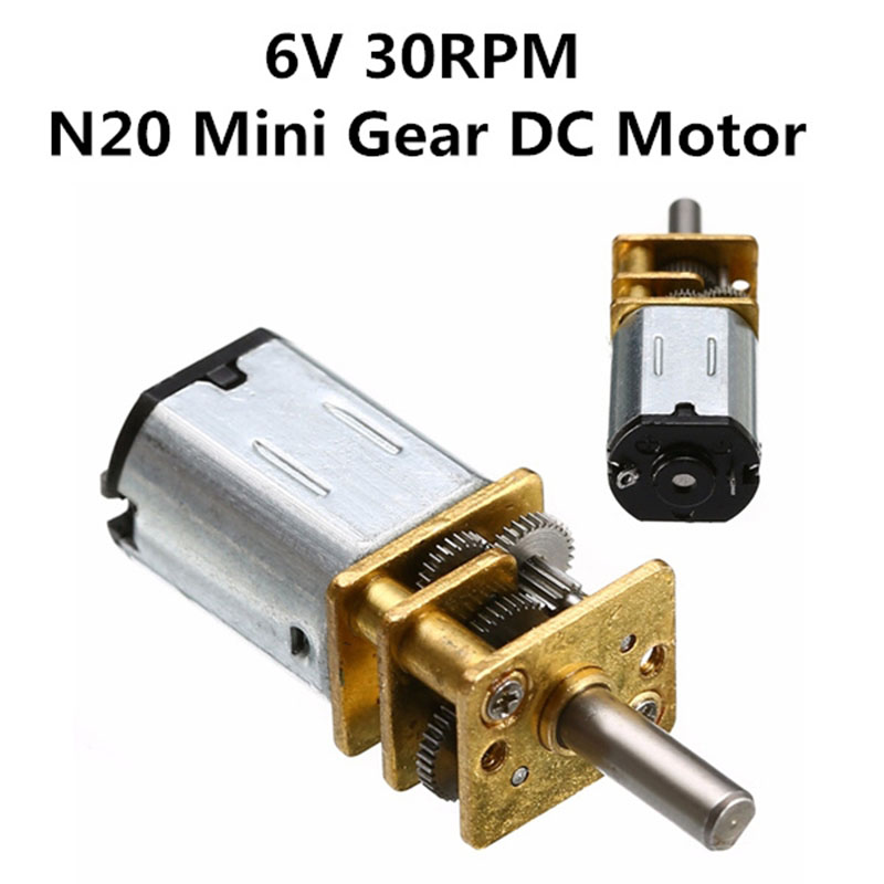 N20-6V-100 RPM Micro Metal Gear-box DC Motor – Micro Ohm, 45% OFF