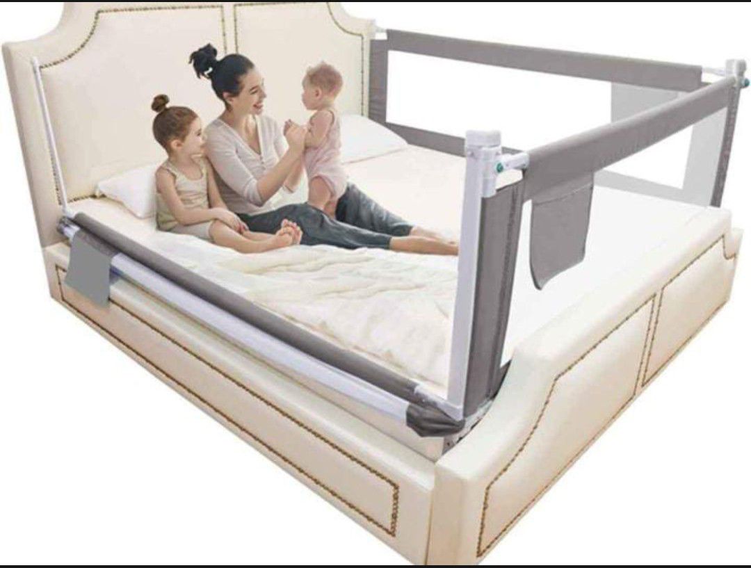 Secure Your Baby's Sleep with Adjustable Bed Rail Fence - 5.9 Feet ...