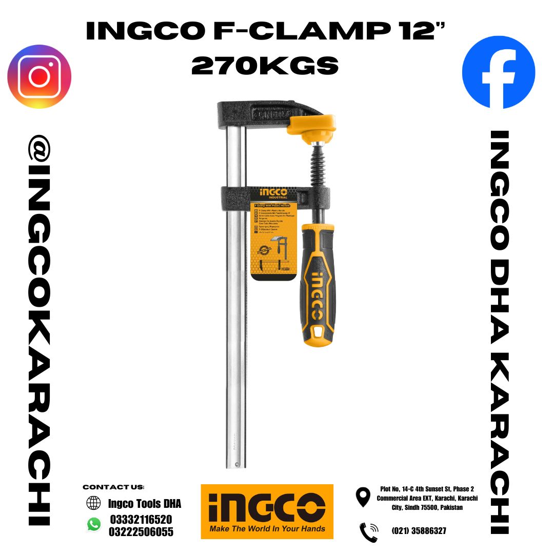 Ingco F Clamp With Plastic Handle HFC020802 | Daraz.pk