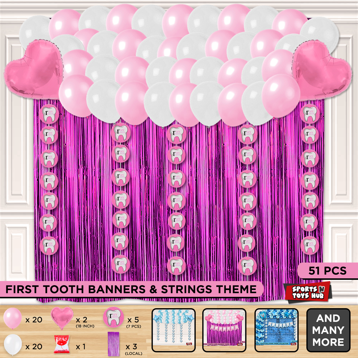 First Tooth Card Banner Theme Collections, Baby's First Teeth ...