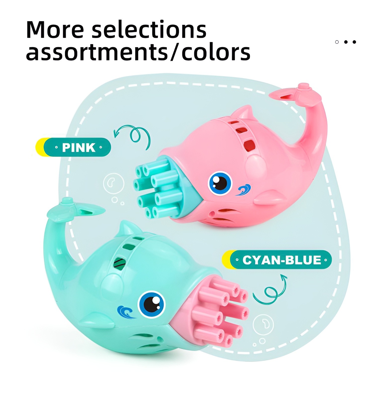 Automatic Dolphin Bubble Machine Electric Bubble Gun Blower Bubble ...